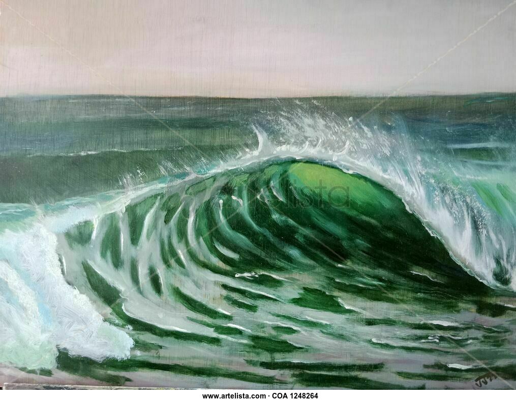 Ola verde Jon Jauregui - Artelista.com