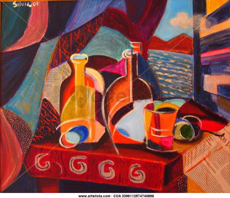 Bodegón cubista Silvia Sierra Sánchez - Artelista.com