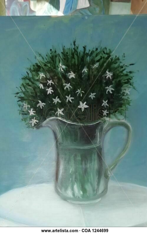 Jarra con flores Jon Jauregui - Artelista.com
